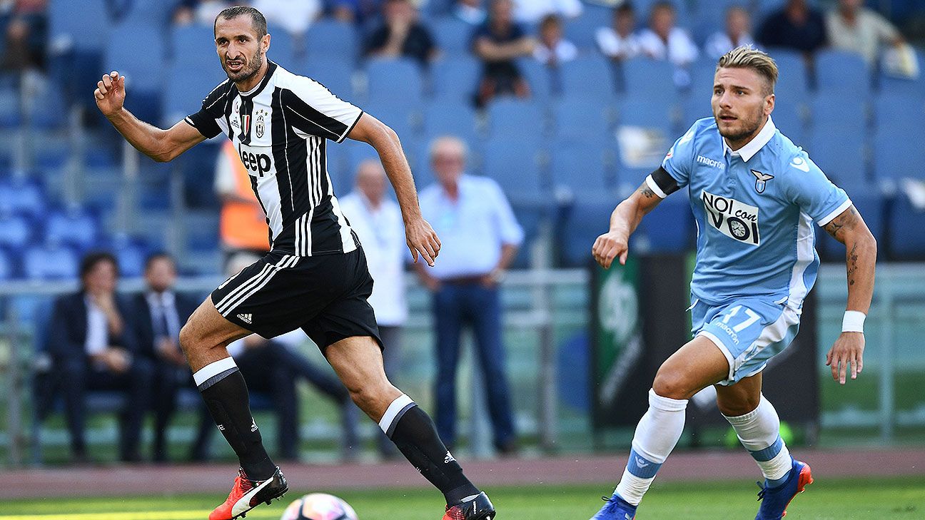 Chiellini se perderá el Juventus-Barcelona por una lesión muscular - ESPN