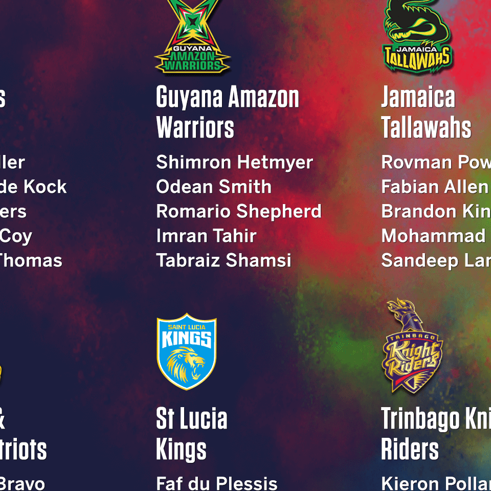 CPL 2022 - Patriots, Knight Riders the teams to beat; new-look Royals ...