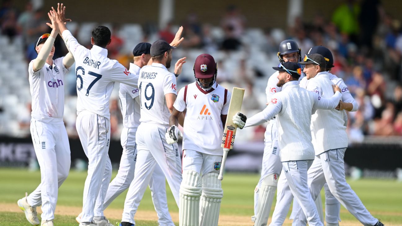 England make 400-plus twice for the first time, Bashir breaks Anderson ...
