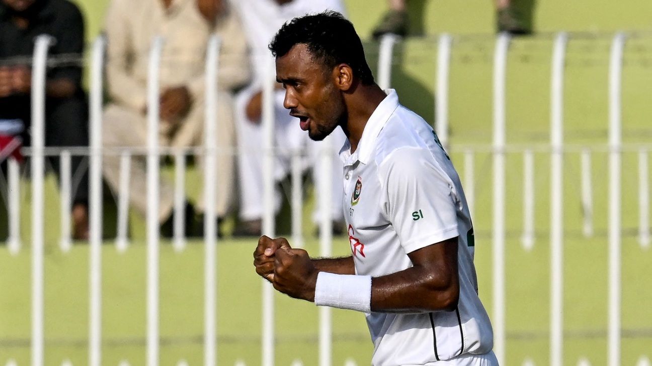 Shoriful Islam out of second Test against Pakistan with groin injury - ESPN