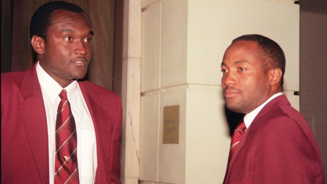 Brian Lara and Carl Hooper get emotional after West Indies' epic win in ...