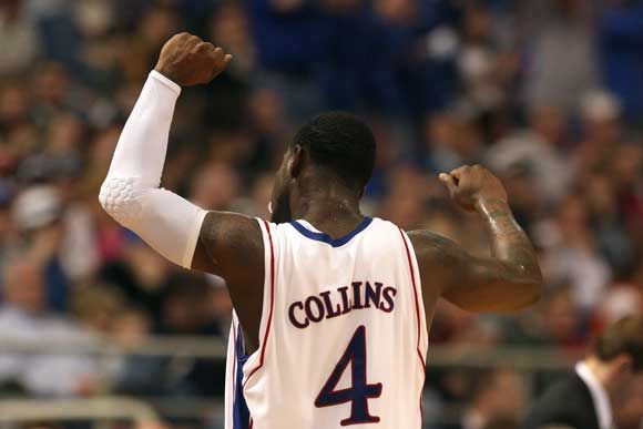 Sherron Collins: Will he stay? (That's Bill Self's call.) He's here now ...