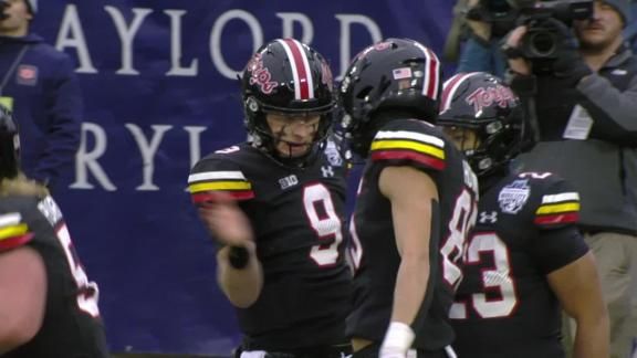 Billy Edwards Jr. anota el touchdown inicial de Maryland - ESPN Video