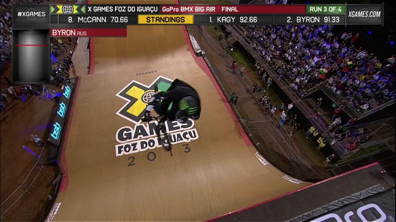 Vince Byron Run 3 BMX Big Air - ESPN Video