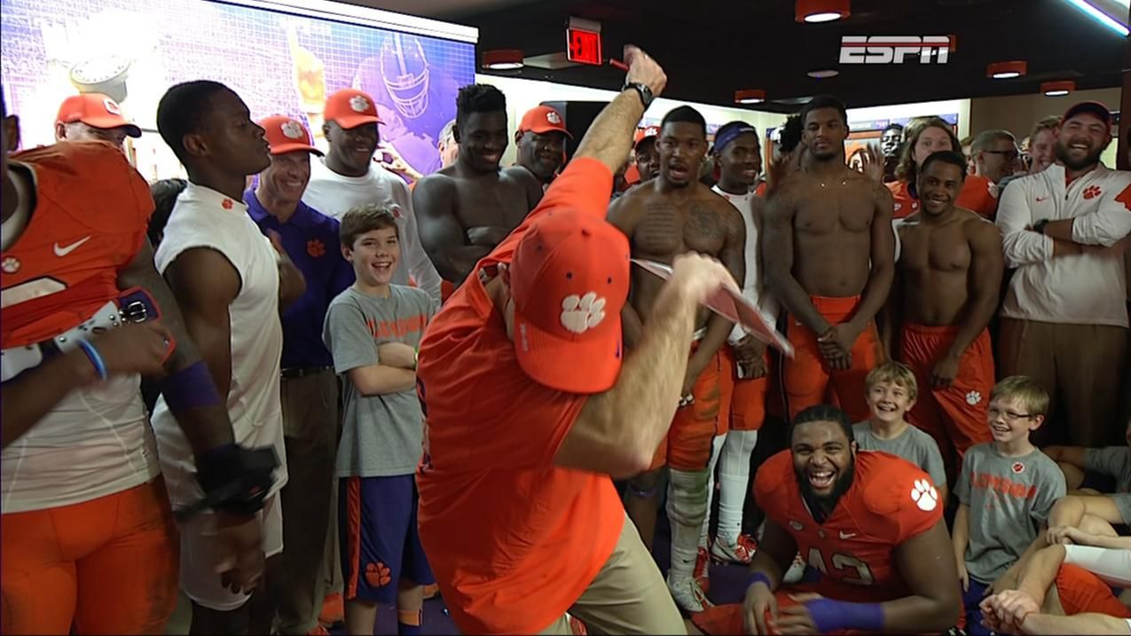 Dabo Swinney's massive dance party - ESPN Video