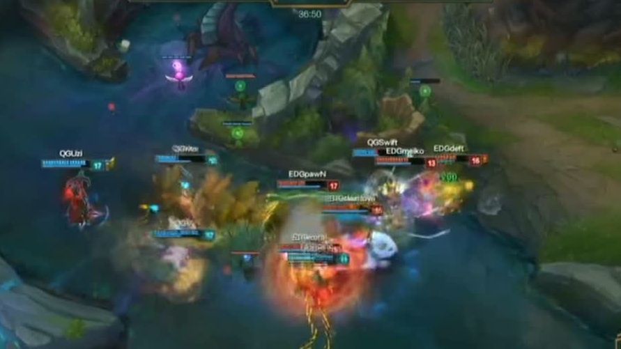 LoL LPL 2016 Week 6: Qiao Gu Reapers vs EDward Gaming - ESPN Video