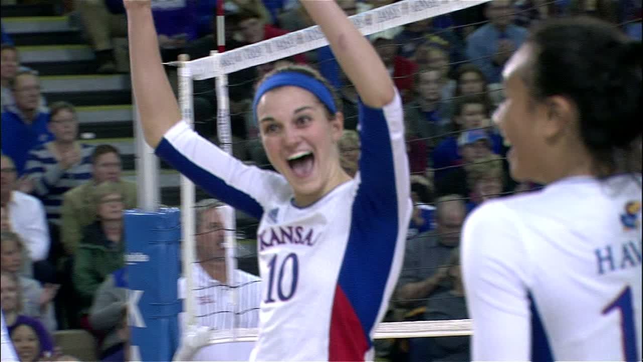 Kansas takes down Kansas State in volleyball - ESPN Video