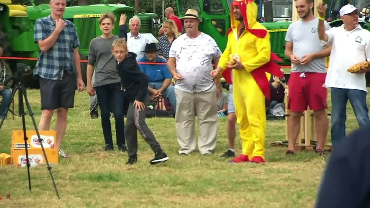 England hosts World Egg Throwing Championships - ESPN Video