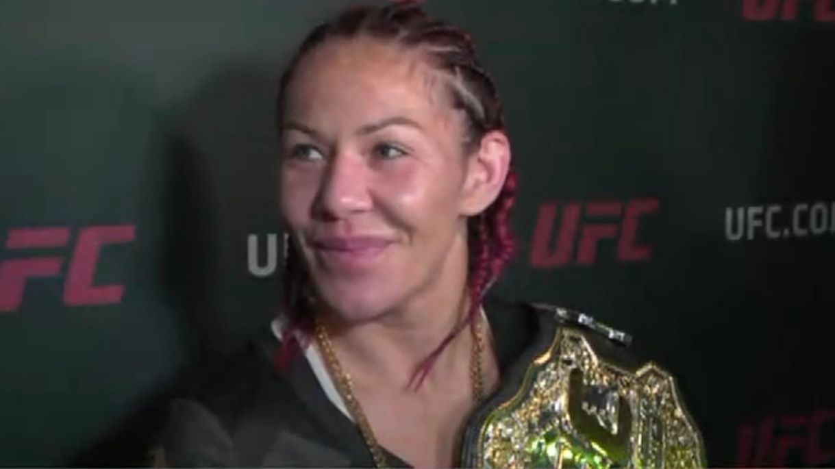 Cyborg 'happy' to win UFC title - ESPN Video