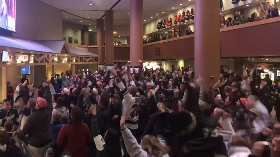 Wild fans go crazy over Vikings' victory - ESPN Video