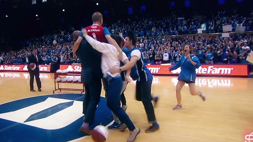 Half-court shots happening on the regular - ESPN Video