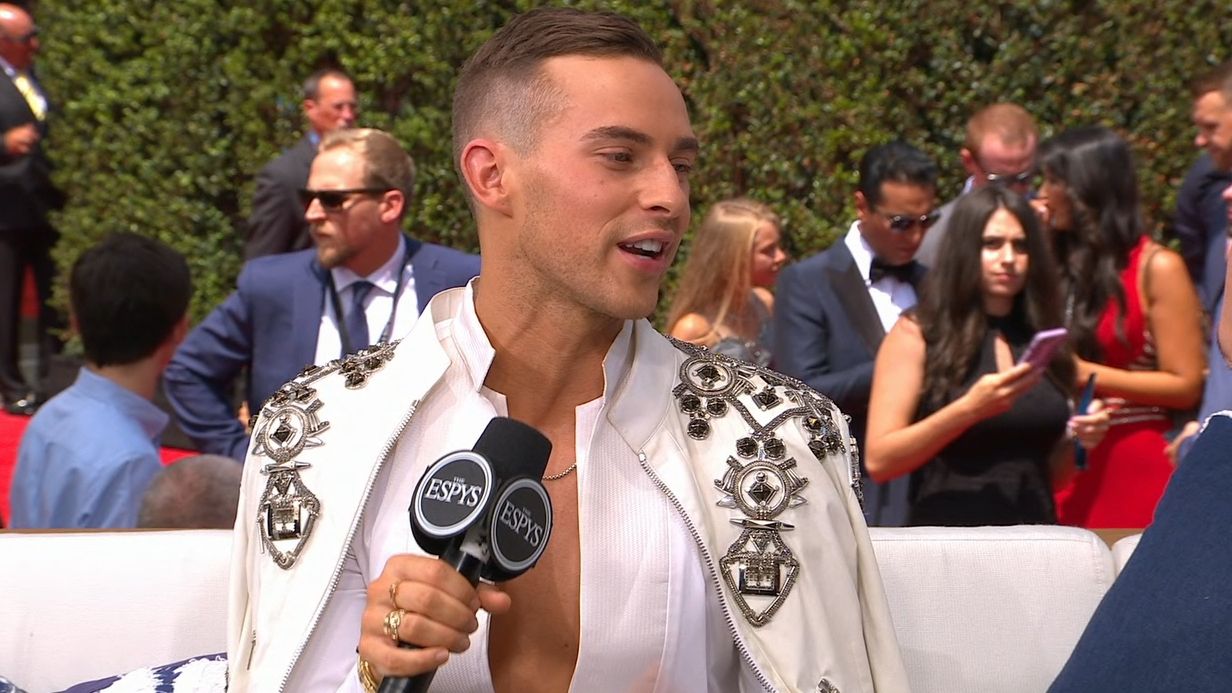 Rippon compares unique outfit to sports - ESPN Video