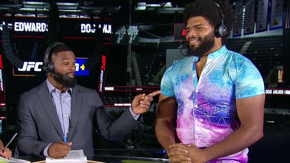 Juan Adams rocks a romper on UFC Pre-Show - ESPN Video