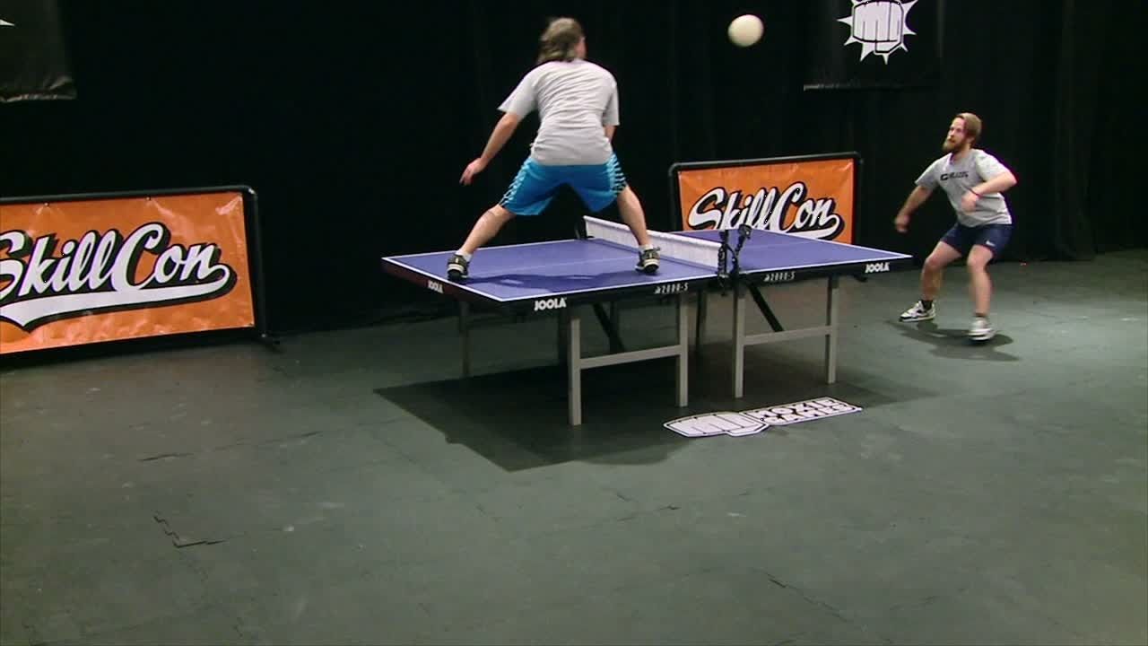 Tabletop shots and full-body torpedoes in Headis Finals - ESPN Video