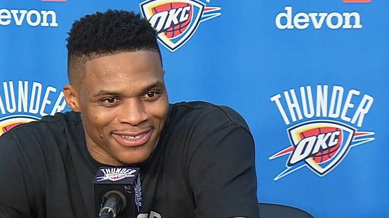 Russ on OKC return: I felt like I was home - ESPN Video