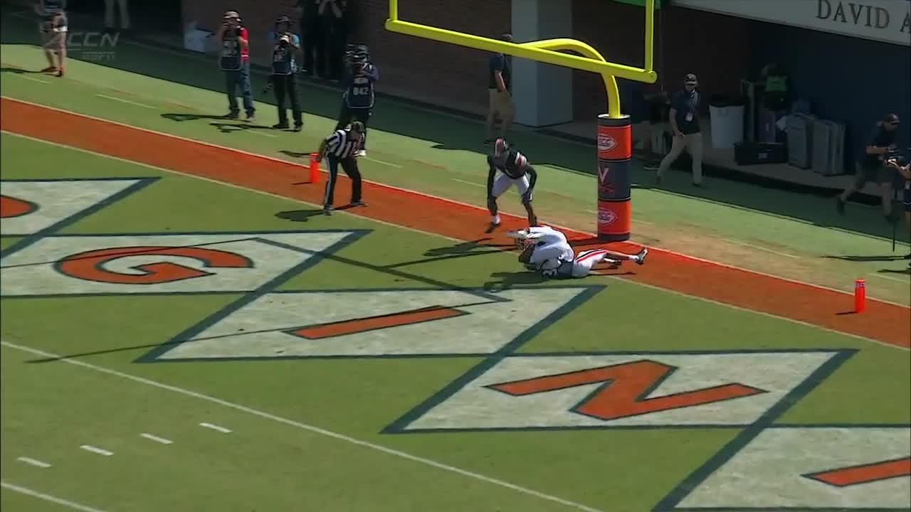 Deuce Spann hauls it in for 33-yard Receiving touchdown - ESPN Video
