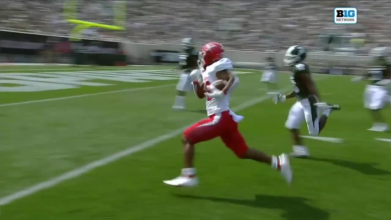 Touchdown! Christian Turner scores vs. Michigan State Spartans - ESPN Video