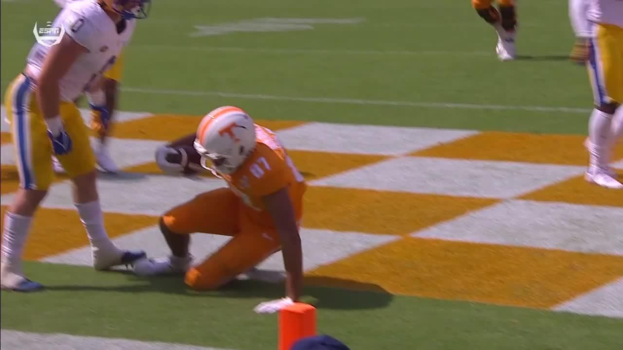 Jacob Warren gets Vols back in it with 8-yard TD catch - ESPN Video