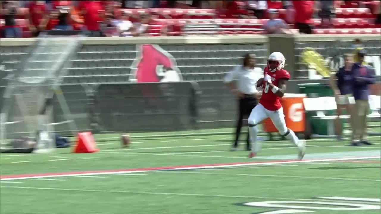 Tyler Harrell makes the grab for 91-yard receiving TD - ESPN Video