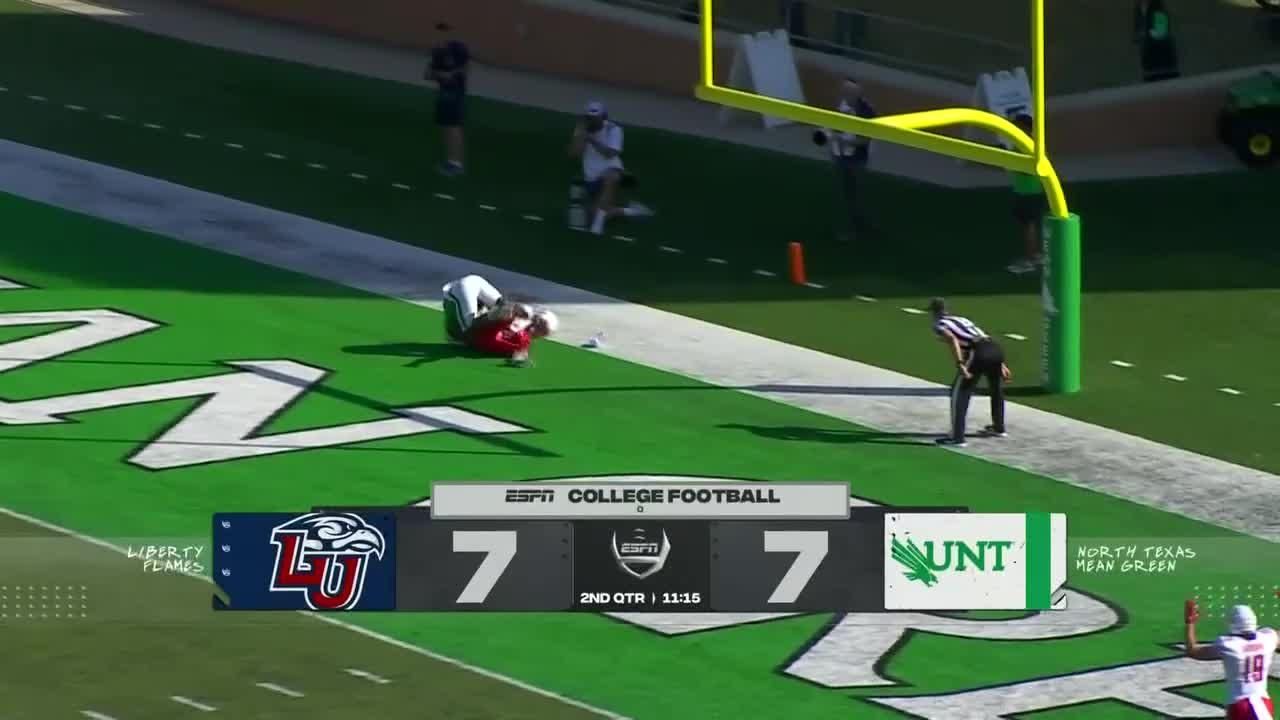 Malik Willis with 27-yard TD pass to Kevin Shaa vs. North Texas - ESPN ...