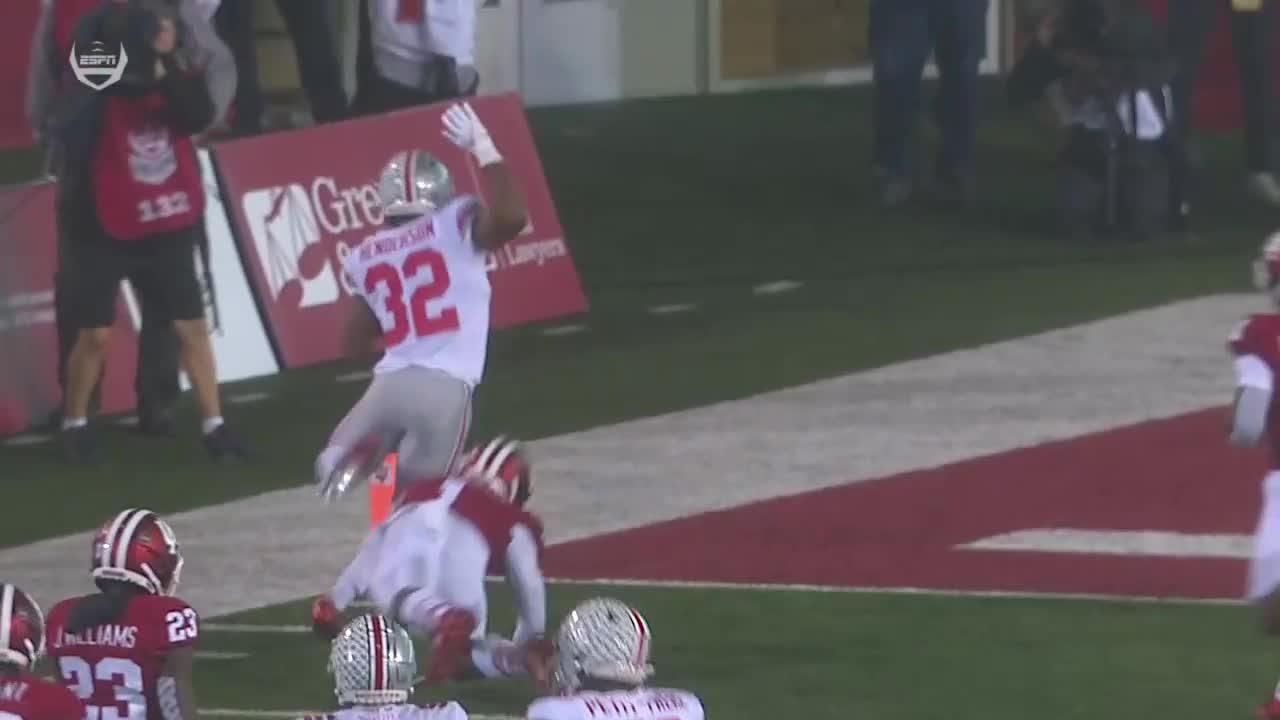 Treveyon Henderson scores 21-yard rushing TD vs. Indiana - ESPN Video
