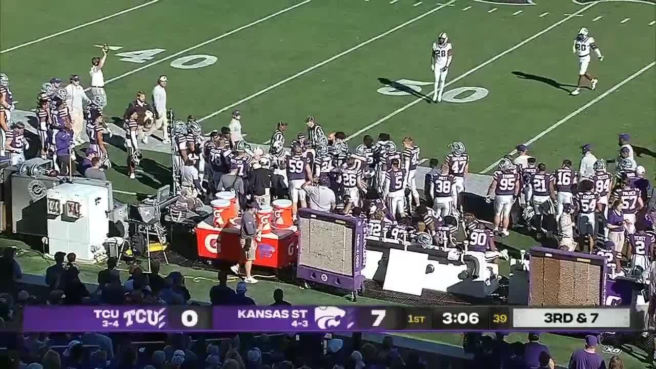 Picked! Kansas State throws interception in the 1st quarter - ESPN Video