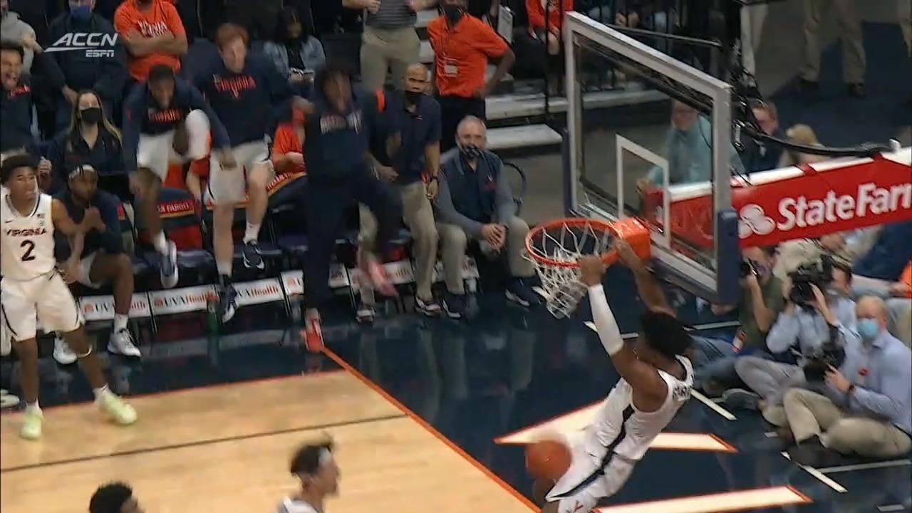Jayden Gardner spins for the emphatic UVa slam - ESPN Video