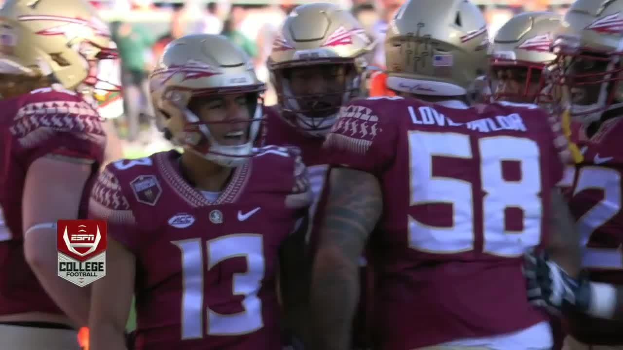 Jordan Travis runs for 2-yard TD - ESPN Video