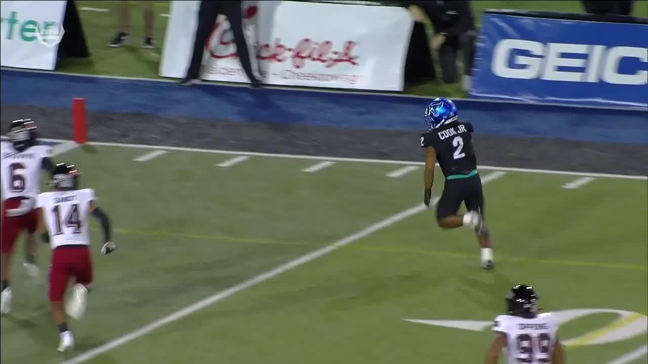 Ron Cook Jr. ties it for Buffalo with TD - ESPN Video