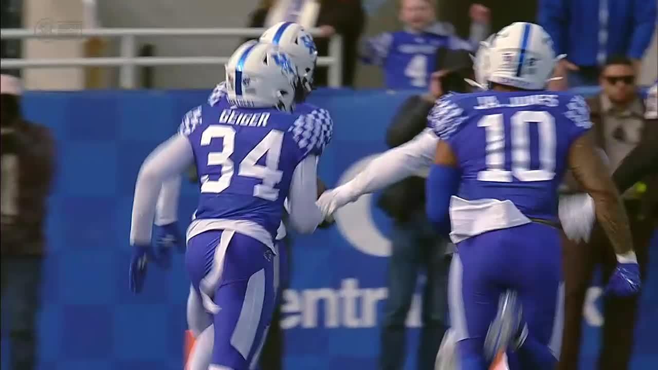 Mosely executes perfect pick-six for Kentucky - ESPN Video