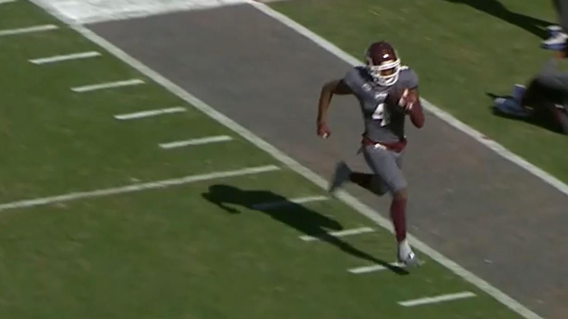 Will Rogers airs it out for 56-yard TD pass - ESPN Video