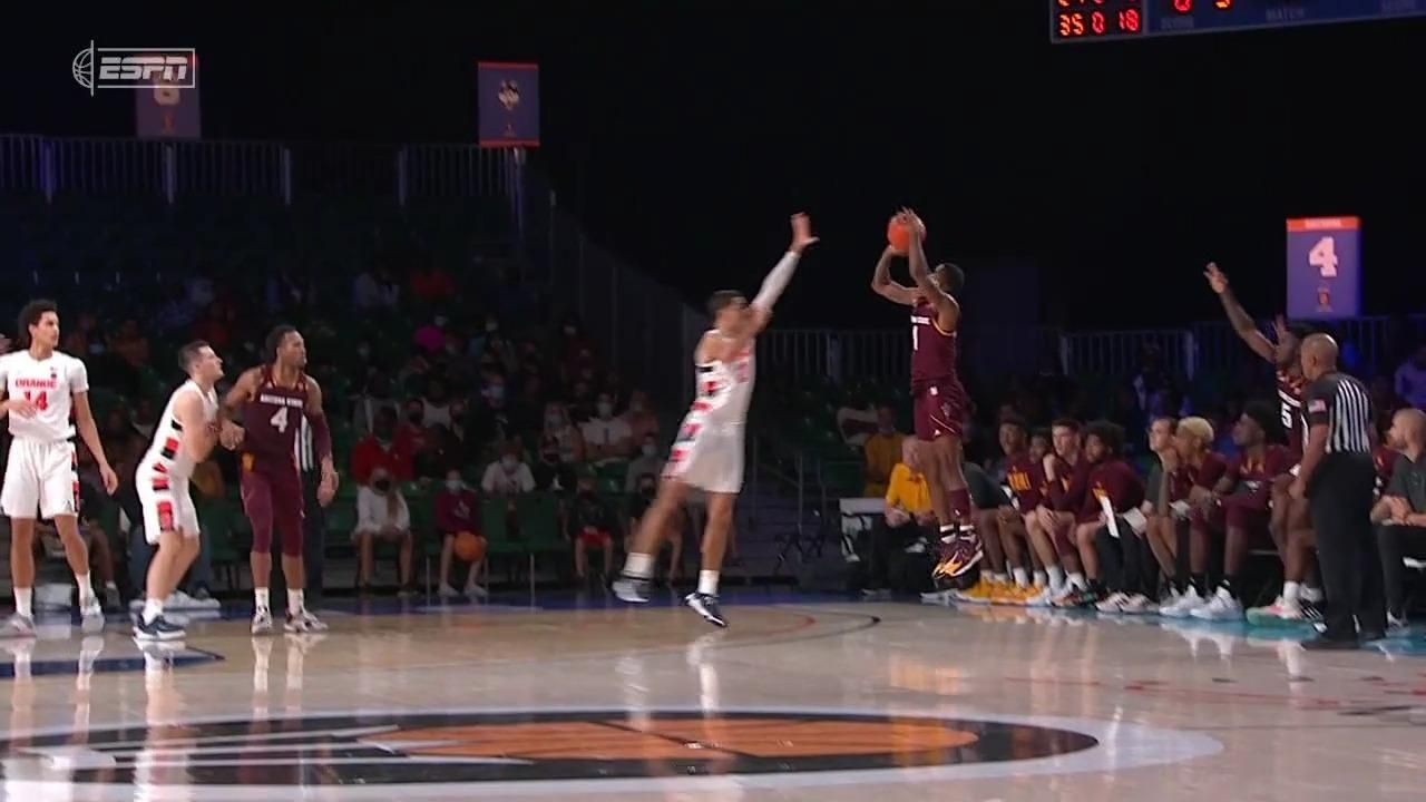 ASU's Muhammad sinks 3 while being fouled - ESPN Video