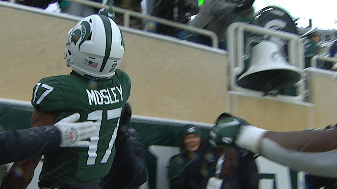 Tre Mosley reels in a 9-yard TD catch for Michigan State - ESPN Video