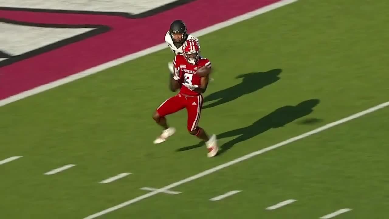 Louisiana strikes first with Levi Lewis's 27-yard passing TD - ESPN Video