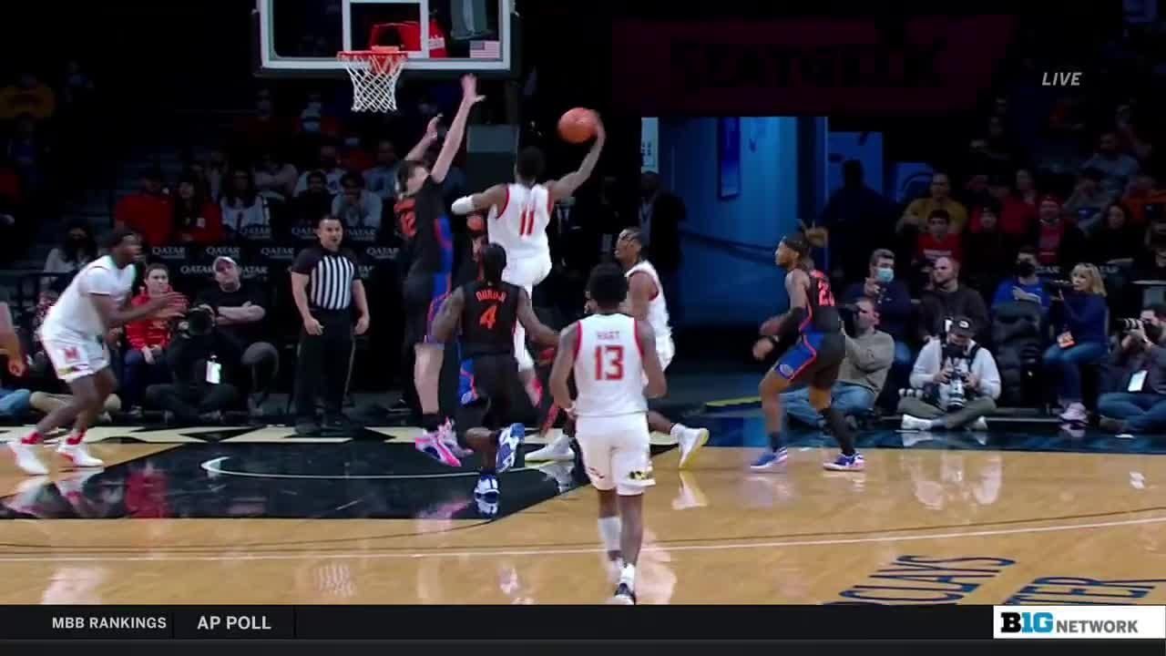 Xavier Green drops in the smooth layup for Maryland - ESPN Video