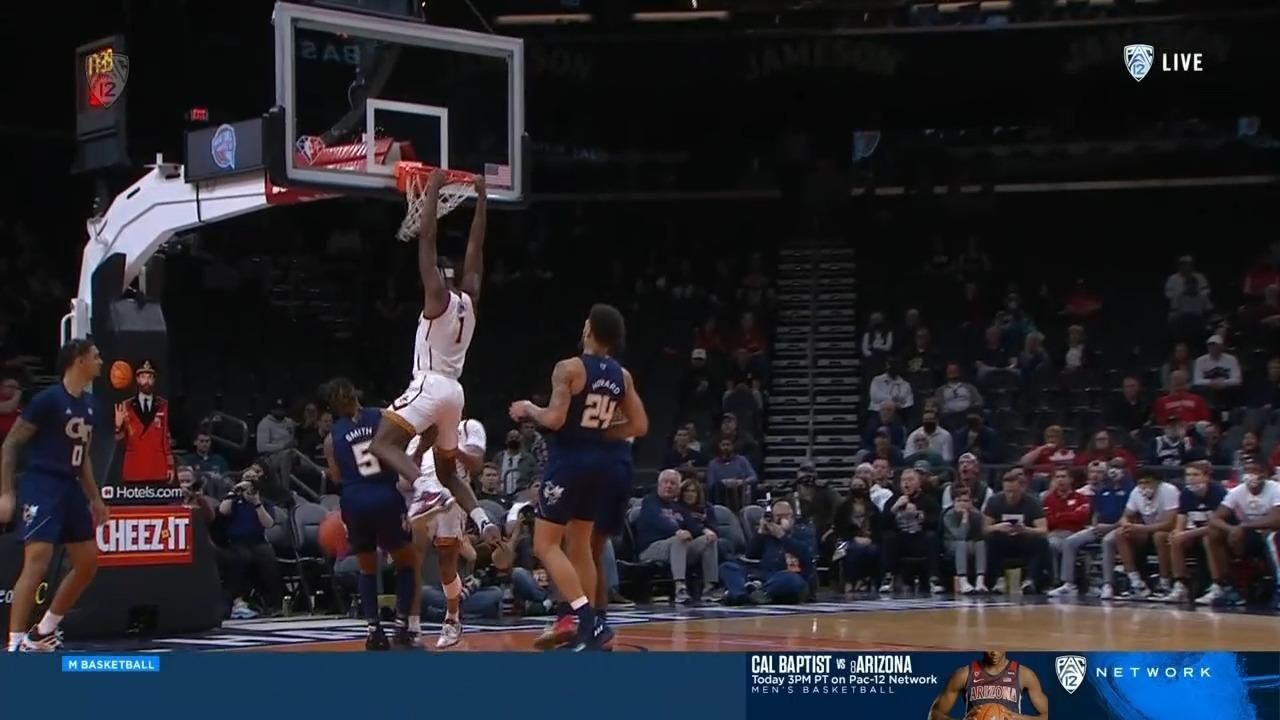 Ellis puts it up off the backboard for Goodwin's slam dunk - ESPN Video