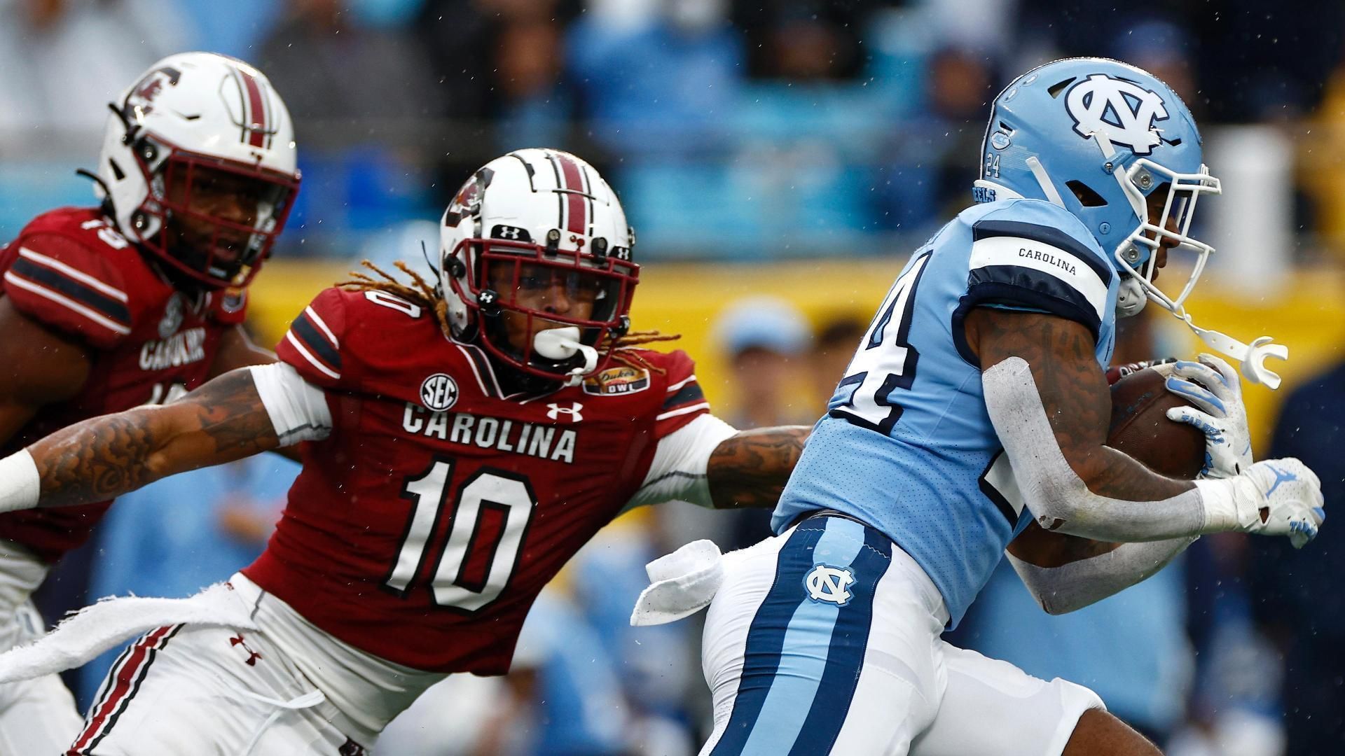 UNC RB finds an opening to rush 63 yards to the house - ESPN Video