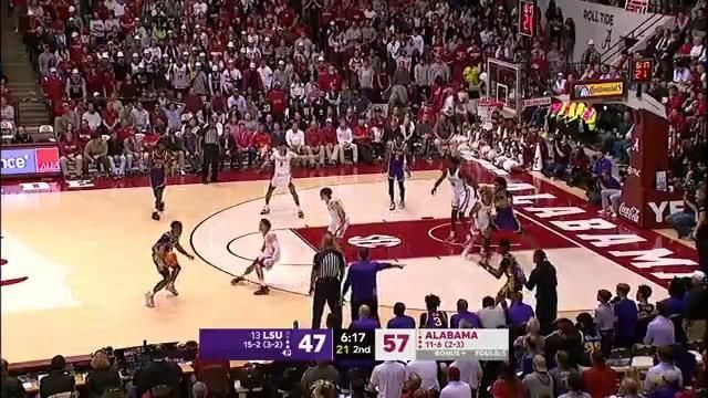 Eric Gaines gets hot from downtown to close the gap for LSU - ESPN Video