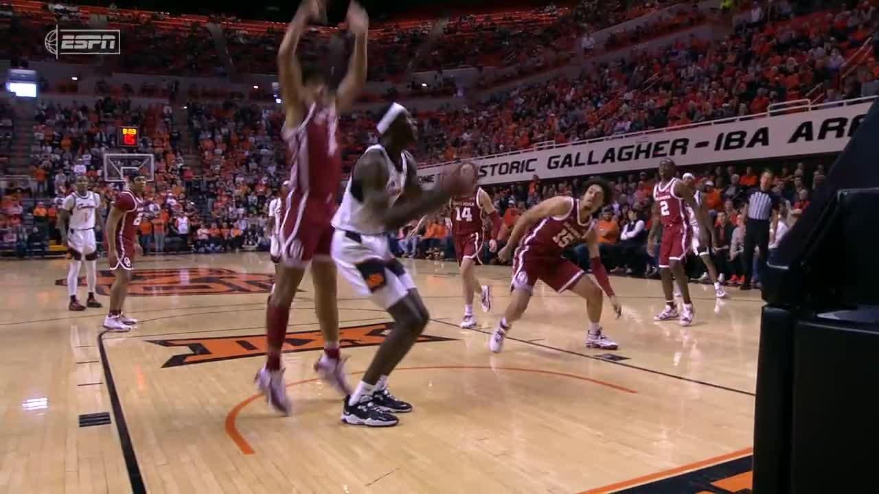 Moussa Cisse rises up and slams it home for Oklahoma State - ESPN Video