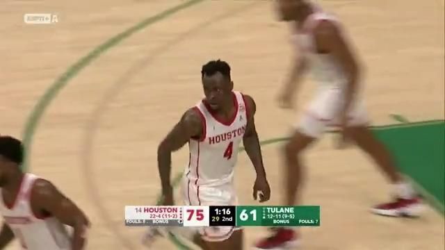 Taze Moore puts down a thunderous dunk for Houston - ESPN Video
