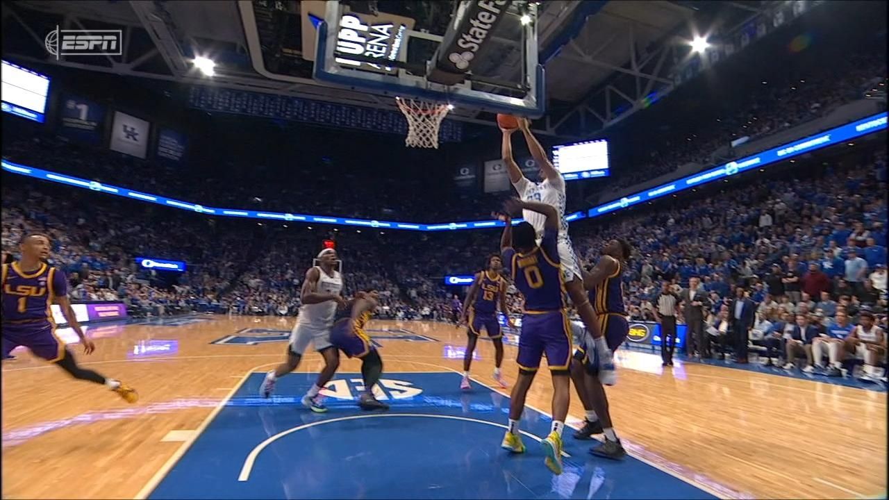 Kentucky's Bryce Hopkins readjusts for tough and-1 - ESPN Video