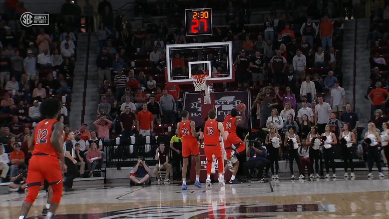 K.D. Johnson pads Auburn's OT lead with and-1 - ESPN Video