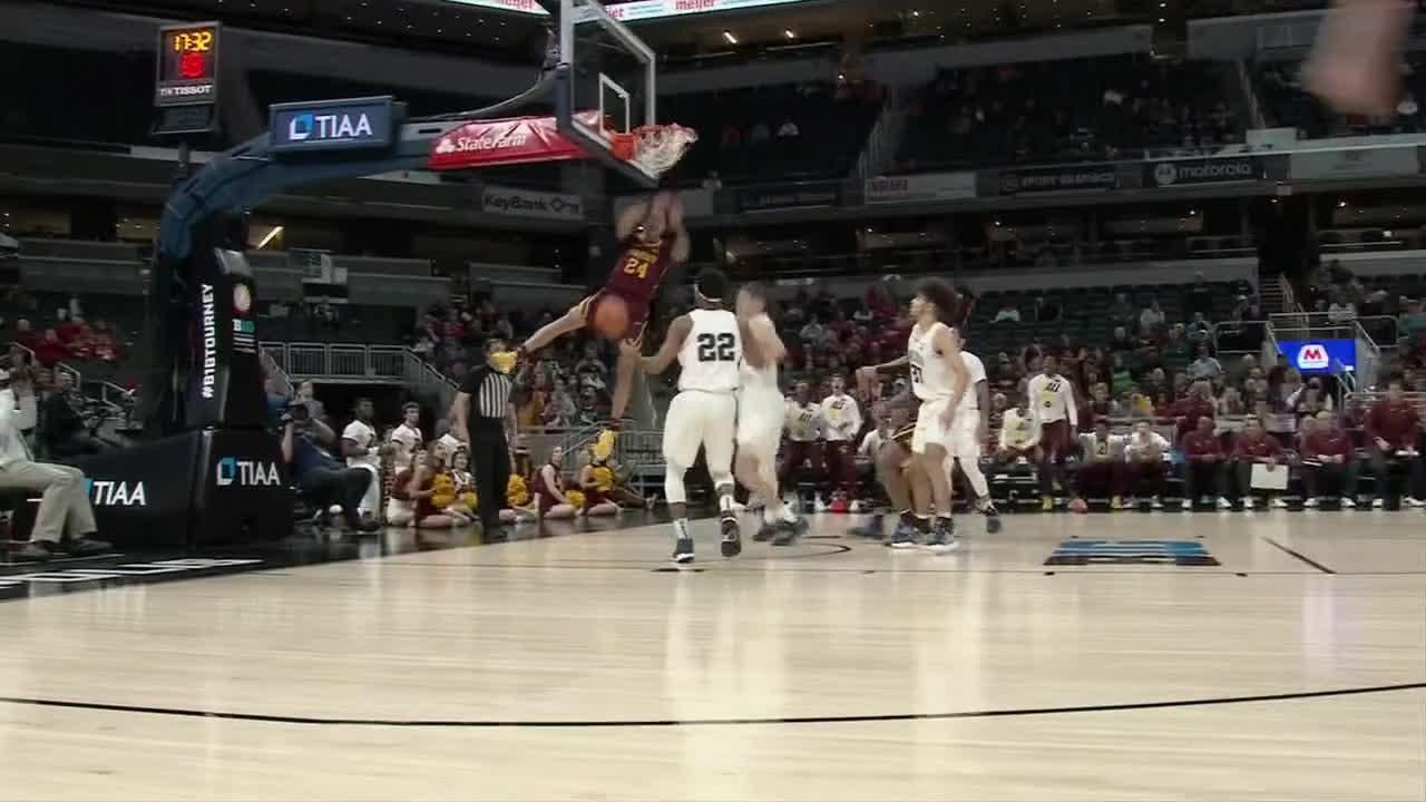 Sean Sutherlin rocks the rim with jam - ESPN Video