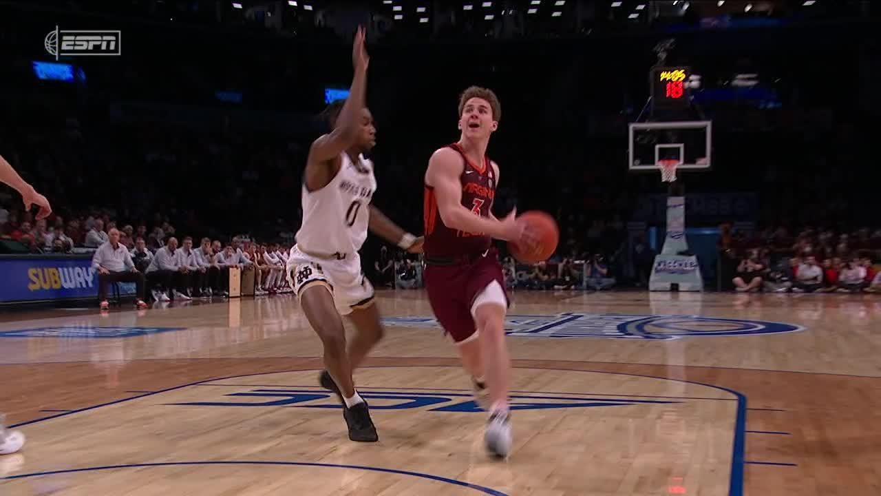 VA Tech's Sean Pedulla cooks a defender for an and-1 - ESPN Video