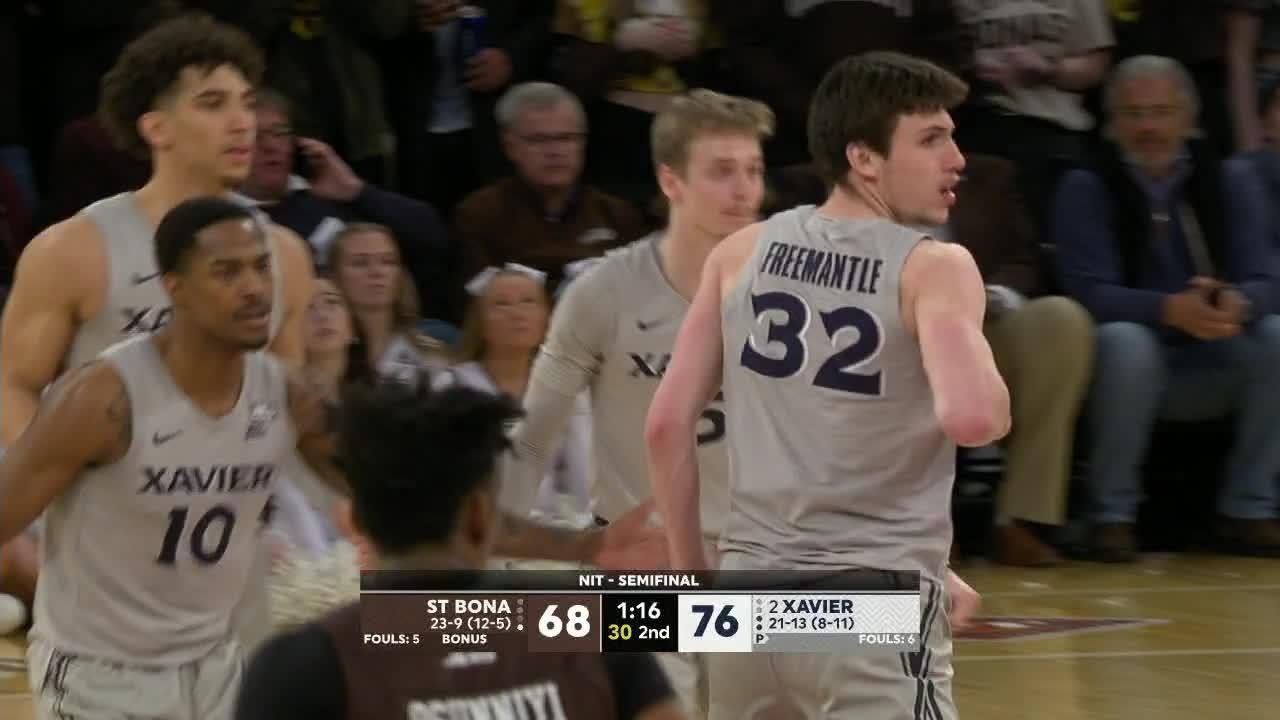 Zach Freemantle scores a couple of key late buckets for Xavier - ESPN Video