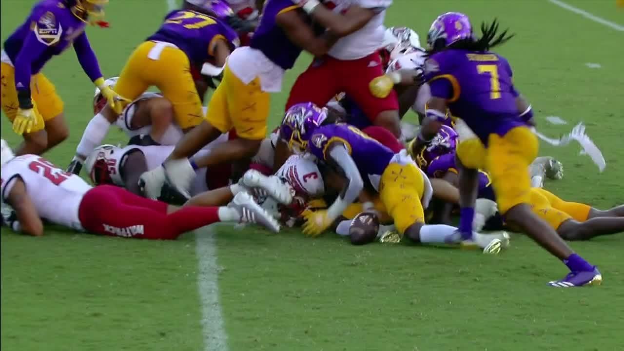 ECU comes up with the fumble recovery at the goal line - ESPN Video
