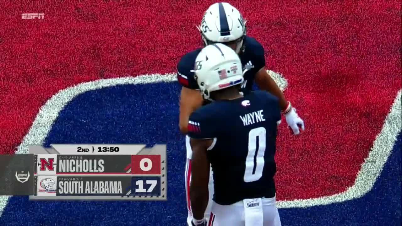 Jalen Wayne scores 52-yard TD vs. Nicholls Colonels - ESPN Video
