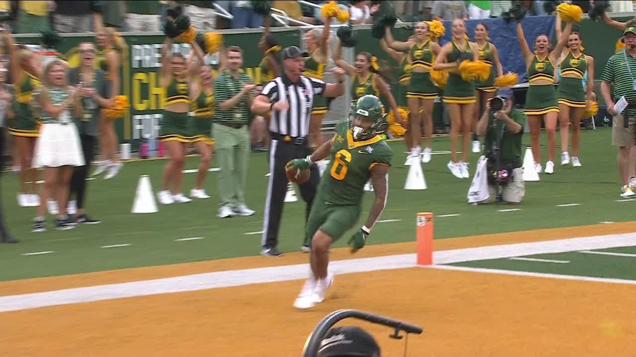 Gavin Holmes maneuvers for a Baylor punt return TD - ESPN Video