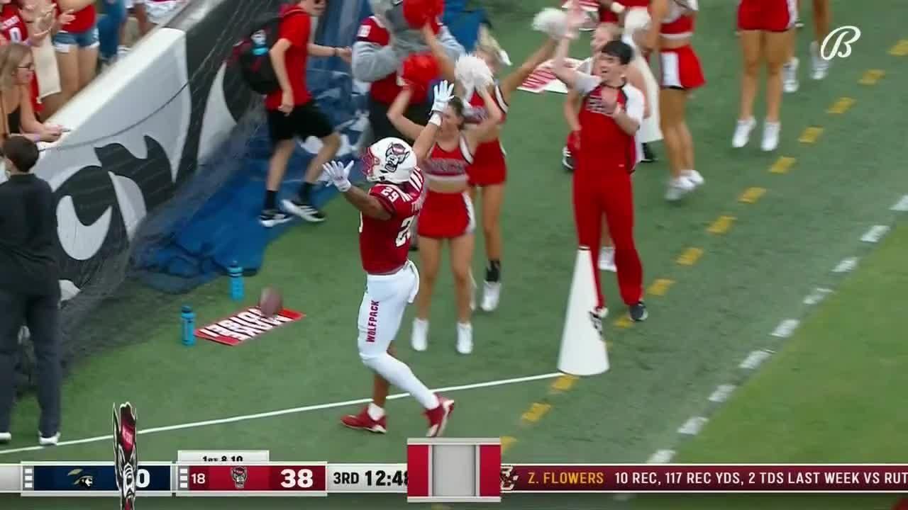 Devin Leary throws 27-yard touchdown pass to Christopher Toudle - ESPN ...