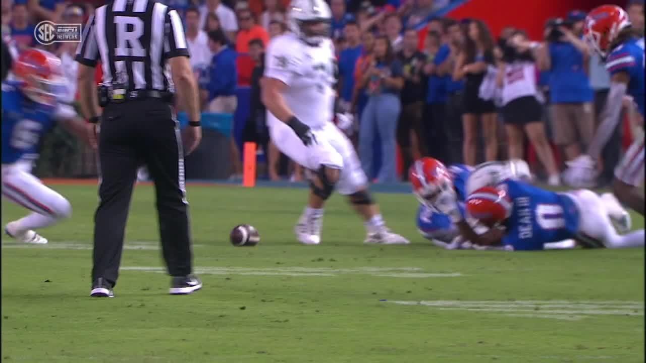 Shemar James recovers the fumble for the Gators - ESPN Video